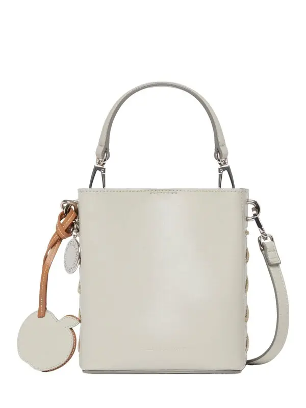 Stella McCartney Frayme Faux-leather Bucket Bag - White