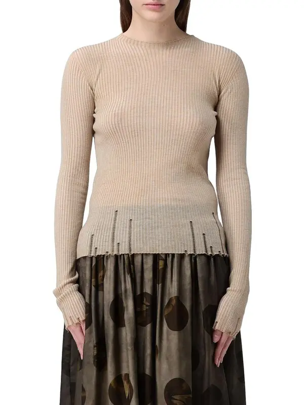 UMA WANG Long Sleeve Top - Brown