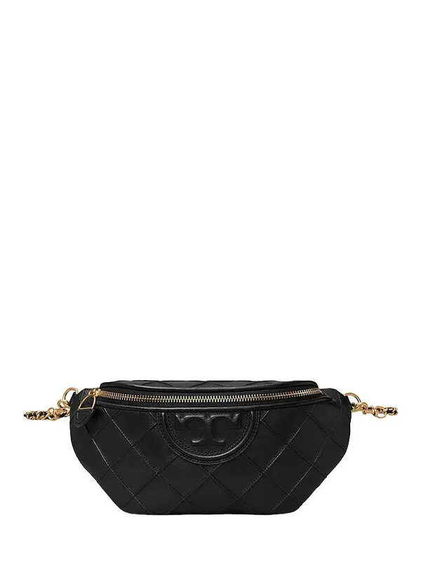 Tory Burch Fleming Convertible Belt Bag - Black/gold