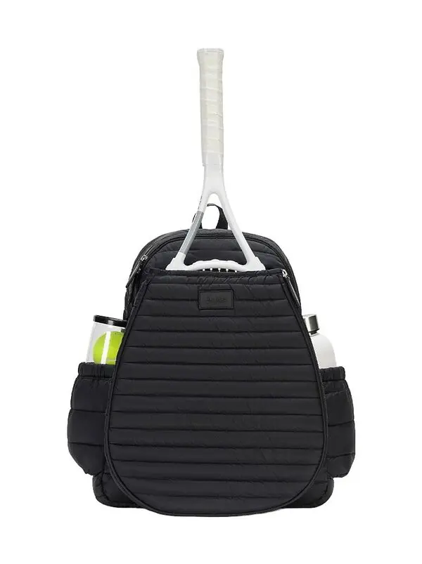 AME & LULU Game On Tennis Quilted Backpack - Dark Black