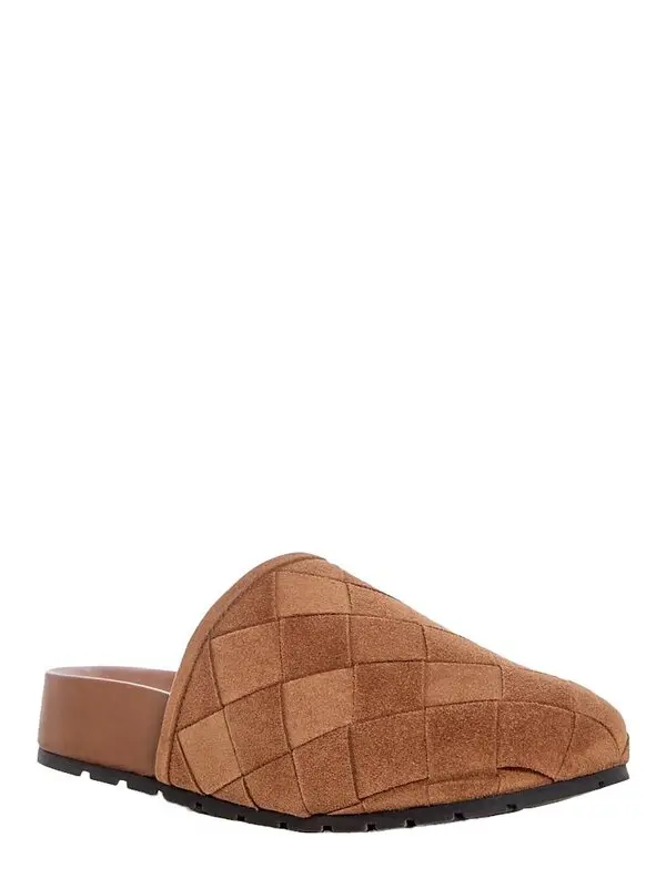 Bottega Veneta Reggie Intrecciato Woven Mules - Light Camel