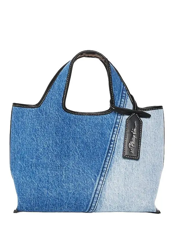 3.1 Phillip Lim We Are Ny Denim Mini Market Tote - Indigo