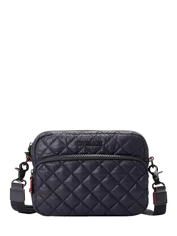 Mz Wallace Small Quilted Camera Bag - Black/matte Black