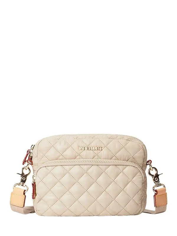 Mz Wallace Small Quilted Camera Bag - Buff/light Gold