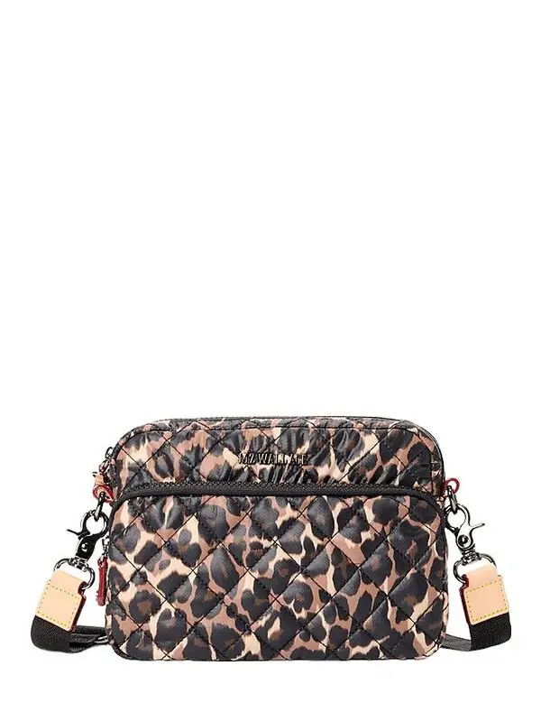 Mz Wallace Small Camera Bag - Leopard/gunmetal