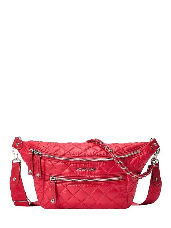 Mz Wallace Small Crosby Sling Bag - Apple/silver