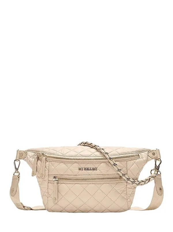 Mz Wallace Small Crosby Sling Bag - Buff/light Gold