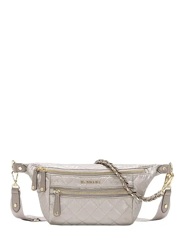 Mz Wallace Small Crosby Sling Bag - Sable Pearl/light Gold