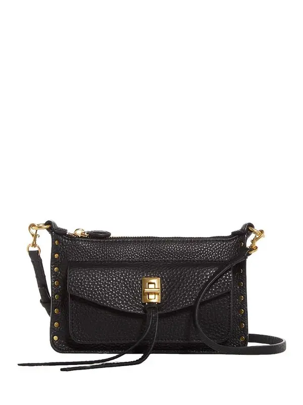 Rebecca Minkoff Darren Mini Leather Crossbody - Black