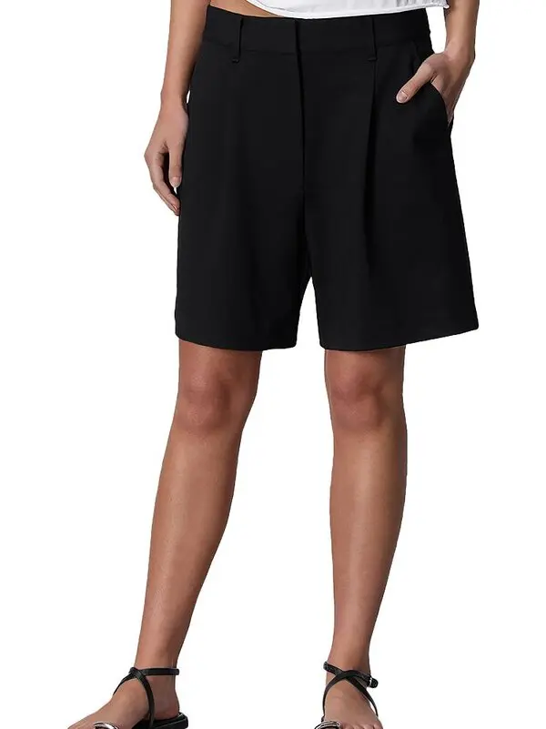 Rag & Bone Irina Mid-rise Ponte Tailored Shorts - Black