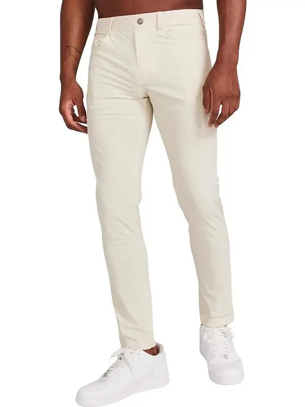 REDVANLY Kent Pull-on Trousers - Oat