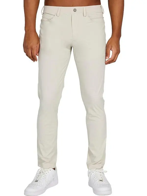 REDVANLY Kent Pull-on Trousers - Stone