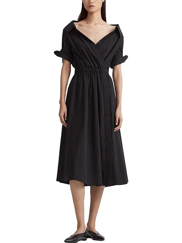 Altuzarra Lydia Open Neck Midi Dress - Black