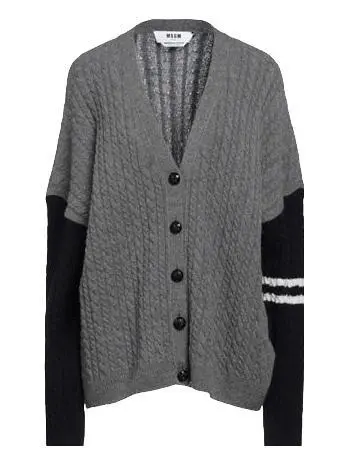 MSGM Wool And Cashmere Cardigan - Grey
