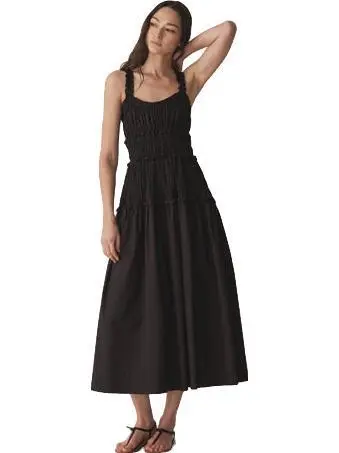 DÔEN Marianne Midi Dress - Black
