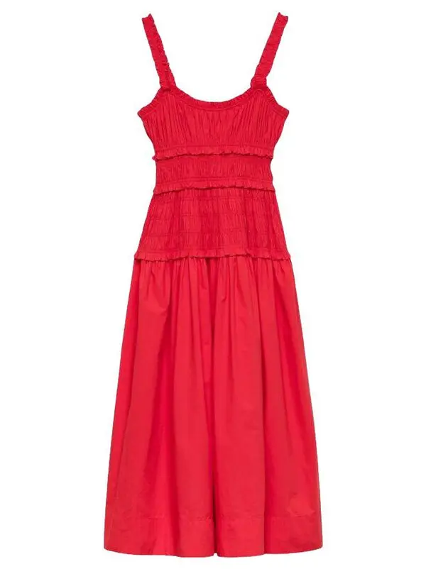DÔEN Marianne Midi Dress - Carmine