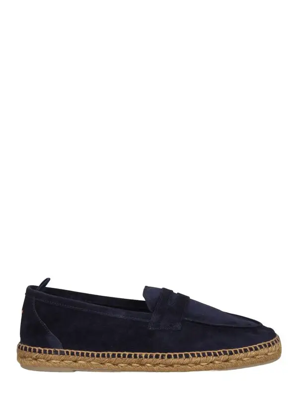 CastaÑer Suede Espadrille Loafers - Navy