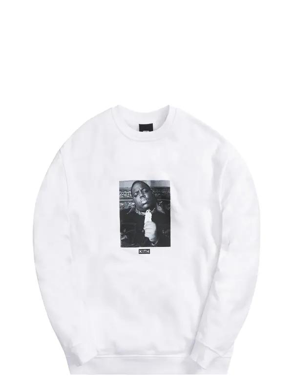 Kith For The Notorious B.i.g Mo Problems Crewneck - White