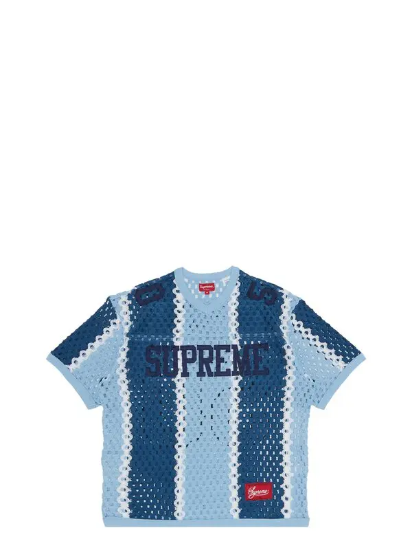 Supreme Crochet Football Jersey - Blue
