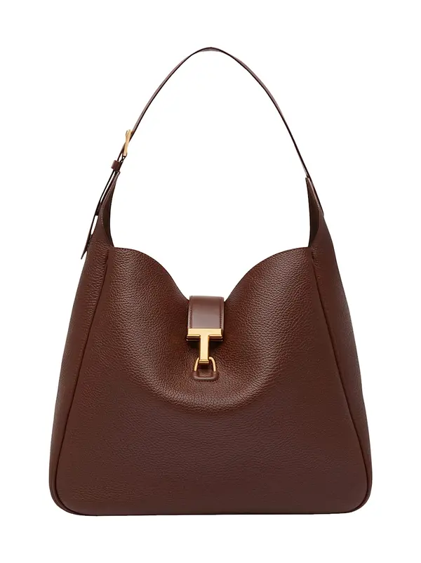 TOM FORD Monarch Large Hobo Bag - Saddle Brown
