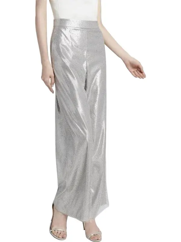 Giorgio Armani Crystal Embellished Trousers - Silver