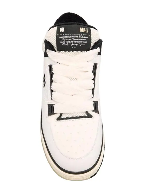 Amiri Ma-1 Leather & Mesh Low-top Sneakers - Black