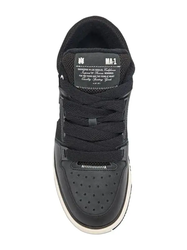Amiri Ma-1 Leather & Mesh Low-top Sneakers - Black