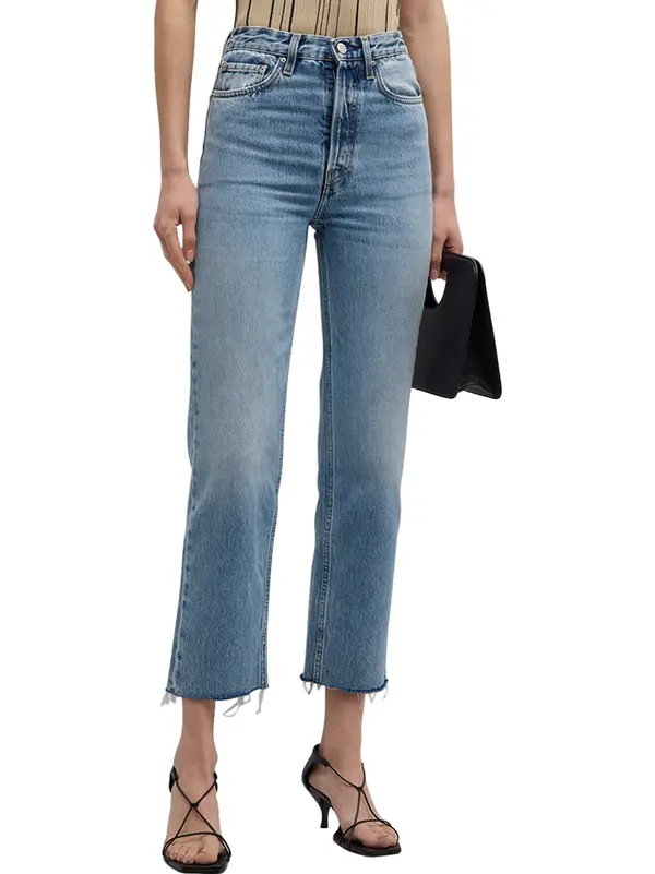 TOTEME Classic Cut Denim Pants - Medium Blue