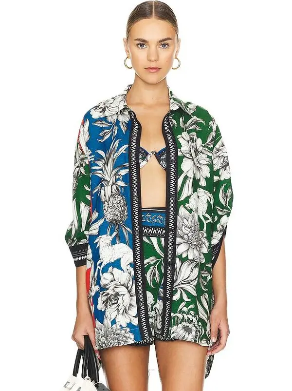 Agua Bendita Chrissy Printed Button-up Shirt - Multicolor