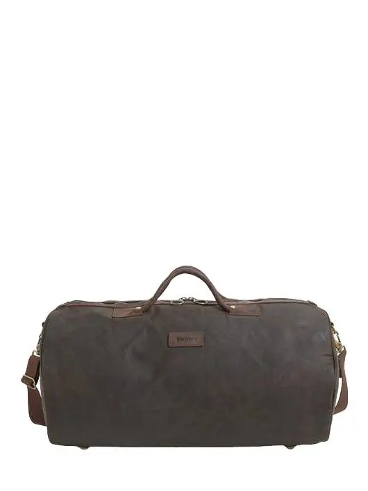 Barbour Waxed Canvas Duffle Bag - Olive