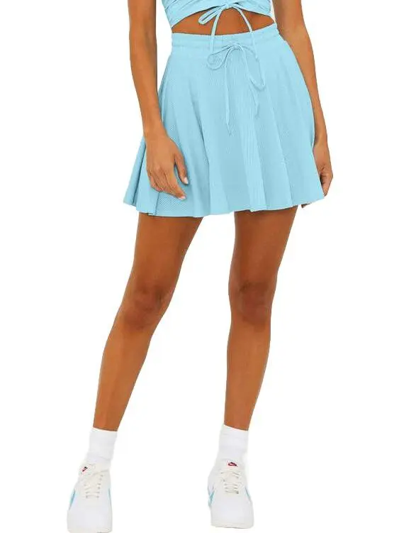 Beach Riot Lyana Mesh Skort - Blueberry Ice
