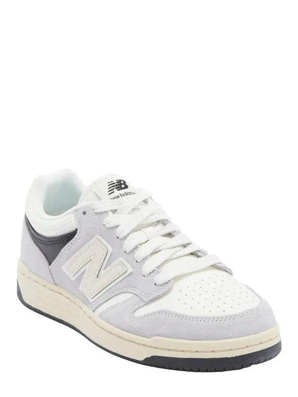 NEW BALANCE 480 Lace-up Basketball Sneakers - Grey/sea Salt