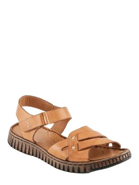SPRING STEP SHOES Nochella Ankle Strap Sandal - Camel