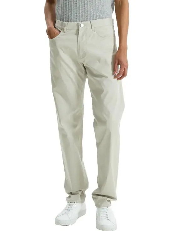 Theory Zaine Slim Straight Stretch Five Pocket Pants - Limestone