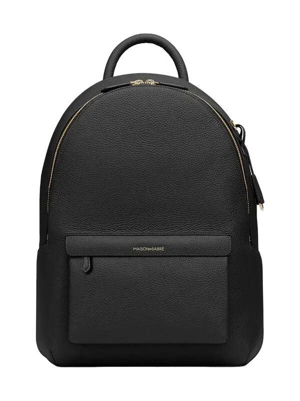 MAISON DE SABRE Leather Backpack - Black Caviar