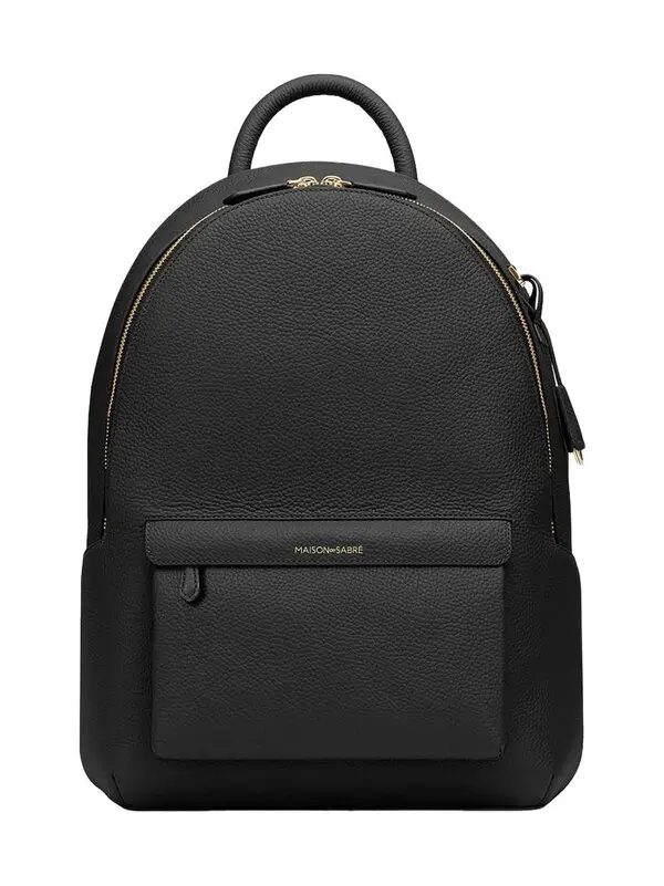 MAISON DE SABRE Leather Backpack - Black Caviar