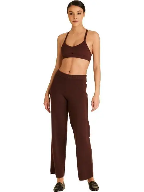 Alala Spencer Knit Trouser - Coffee