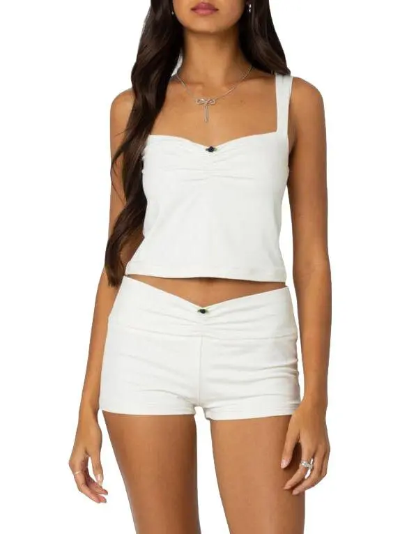 EDIKTED Cassi Tank Top - White