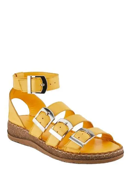 SPRING STEP SHOES Alexcia Ankle Strap Sandals - Yellow
