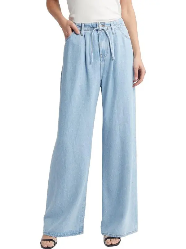 FRAME Super Drape Wide-leg Drawstring Pants - Calabria