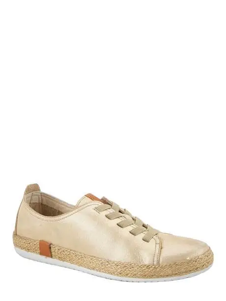 SPRING STEP SHOES Eloya Espadrille Sneaker - Gold Metallic