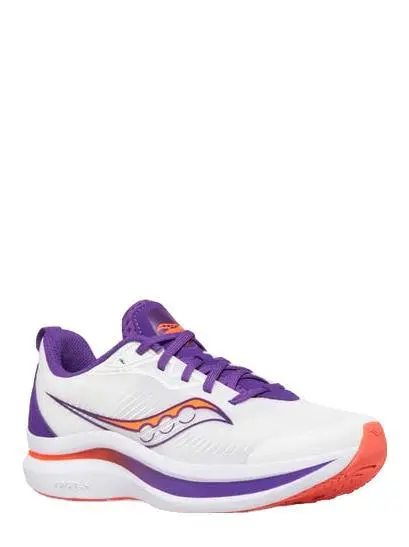 Saucony Endorphin Kdz Running Sneaker - White/ Purple