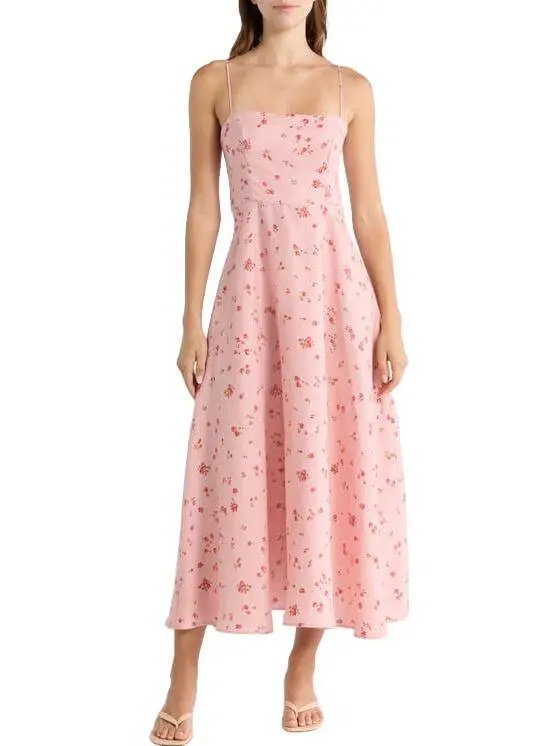 REFORMATION Monette Linen Maxi Dress - Noelia