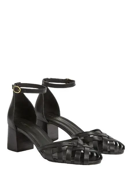 LK BENNETT Noemia Ankle Strap Sandal - Black