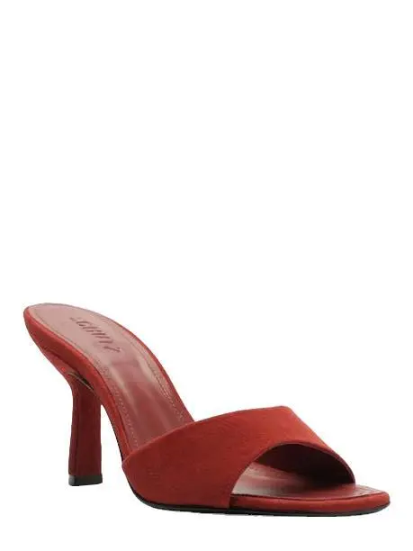 Schutz Posseni Slide Sandal - Red Brown