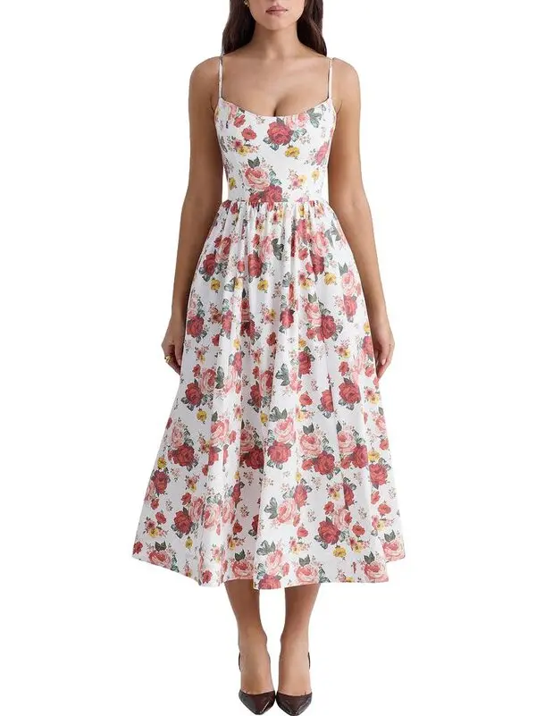 House Of Cb Lolita Floral Print Sundress - Rose Print