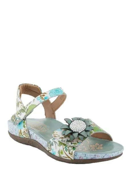 SPRING STEP SHOES Gladystee Sandal - Teal Multi
