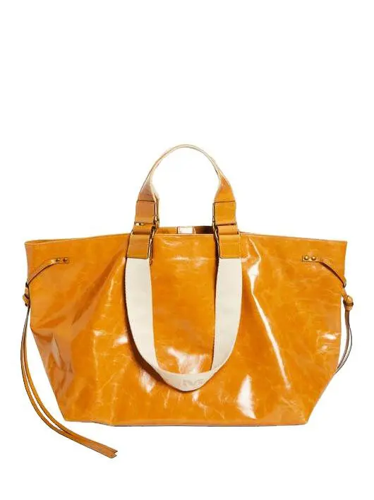 Isabel Marant Wardy Leather Shopper Tote - Honey