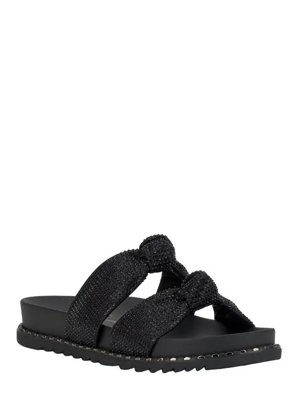 Jessica Simpson Caralyna Platform Slide Sandal - Black/black