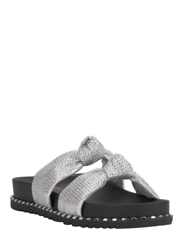 Jessica Simpson Caralyna Platform Slide Sandal - Silver